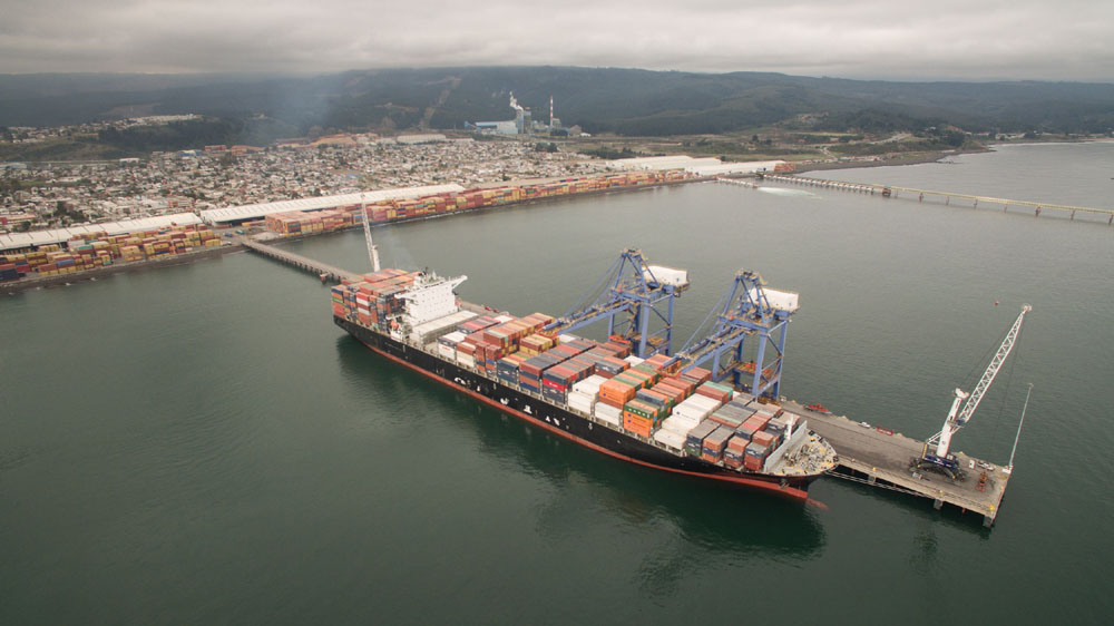 Puerto Coronel - Naviera ONE inicia operaciones en Puerto Coronel